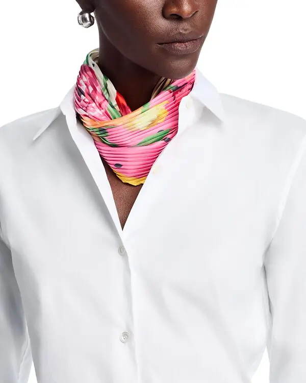 Echo Classic Rose Pleated Scarf - Multi