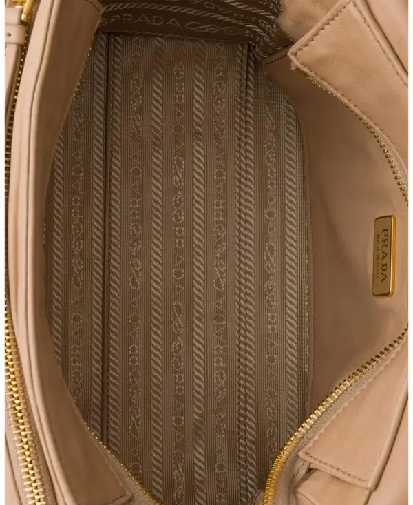 Prada Explore Nappa Leather Shoulder Bag - Neutral