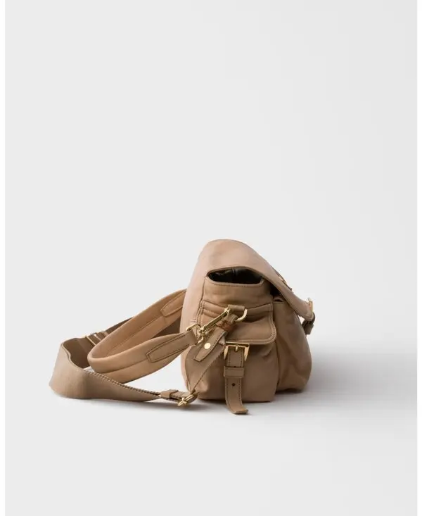 Prada Explore Nappa Leather Shoulder Bag - Neutral