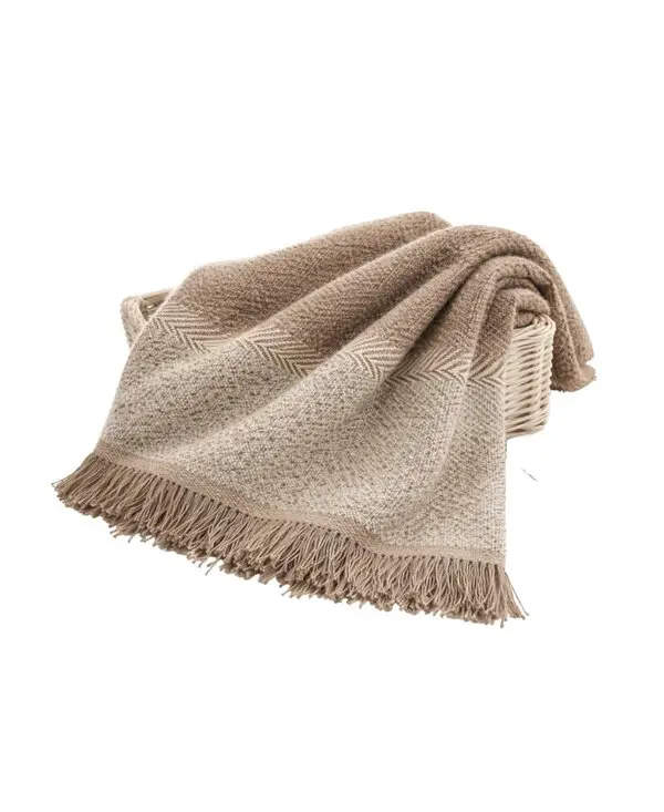 ALLPA Handwoven Boucle Alpaca Throw