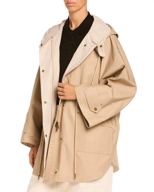 Moncler Brunnera Long Parka - Rust