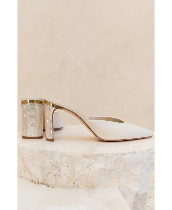 FREYA ROSE Jolie Pearl Heel Sandal - Ivory
