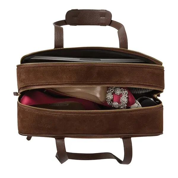 BY BANOO Core Collection 12 Hour Leather Duffle Bag - Mocha/gold