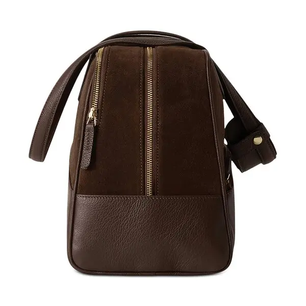 BY BANOO Core Collection 12 Hour Leather Duffle Bag - Mocha/gold