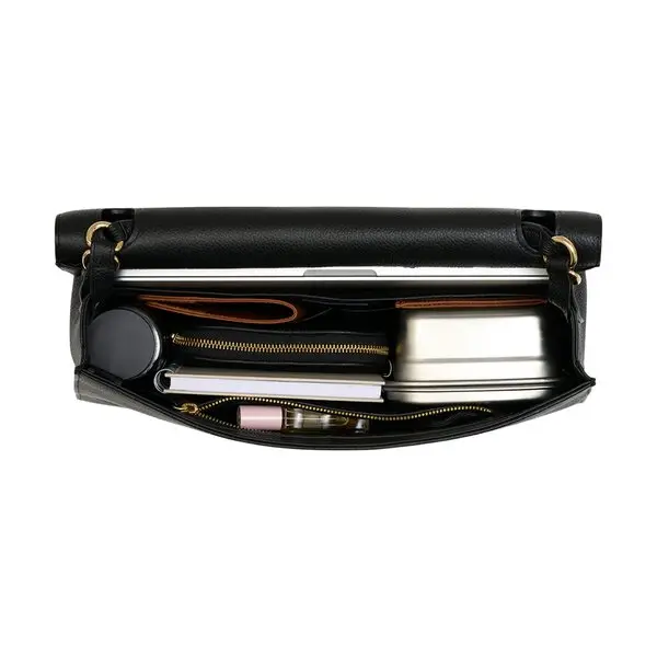 BY BANOO Signature Briefcase - Black/gold