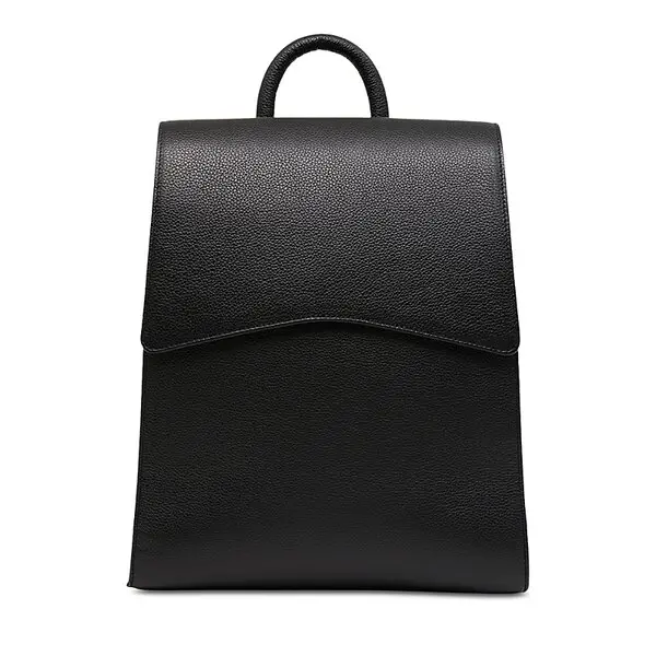 BY BANOO Core Collection City Leather Backpack - Black Silver