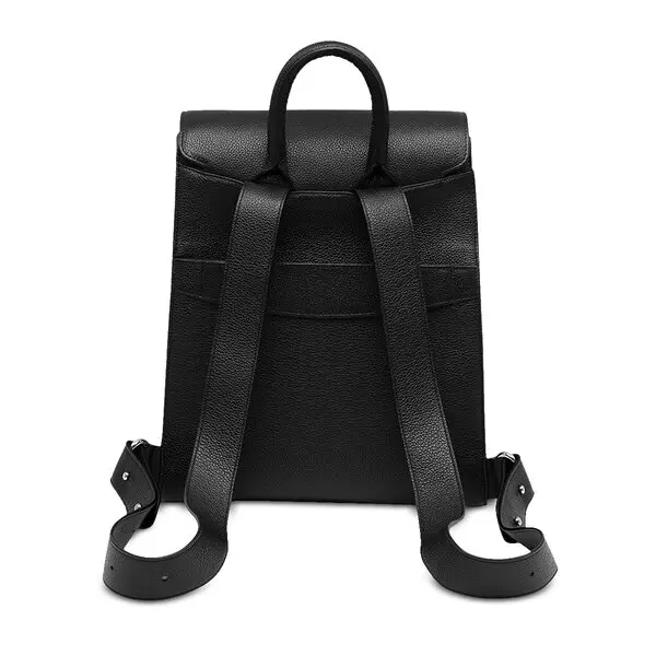 BY BANOO Core Collection City Leather Backpack - Black Silver