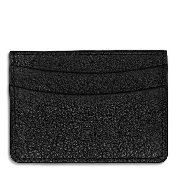 BY BANOO Core Collection Small Leather Card Holder - Black