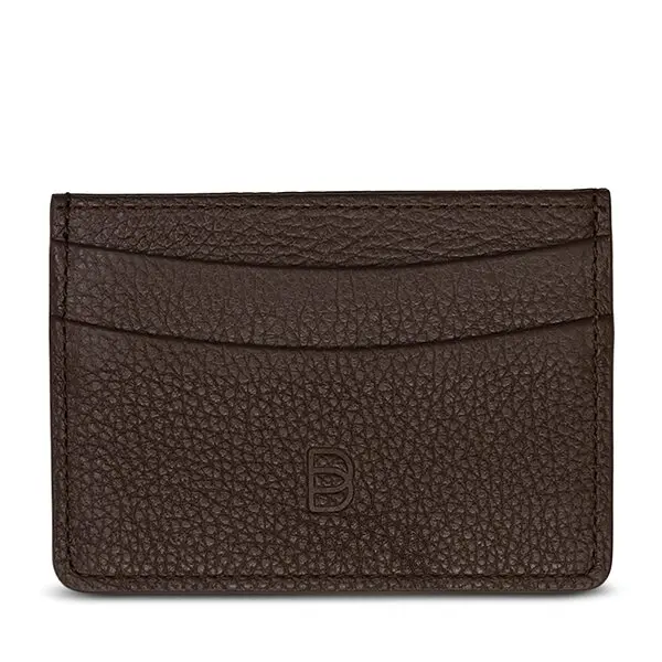 BY BANOO Core Collection Small Leather Card Holder - Mocha