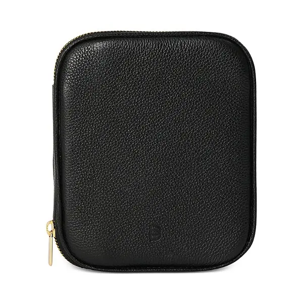 BY BANOO Core Collection Leather Cable Pocket - Black/gold