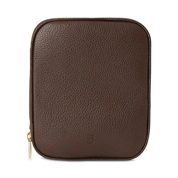 BY BANOO Core Collection Leather Cable Pocket - Mocha/gold