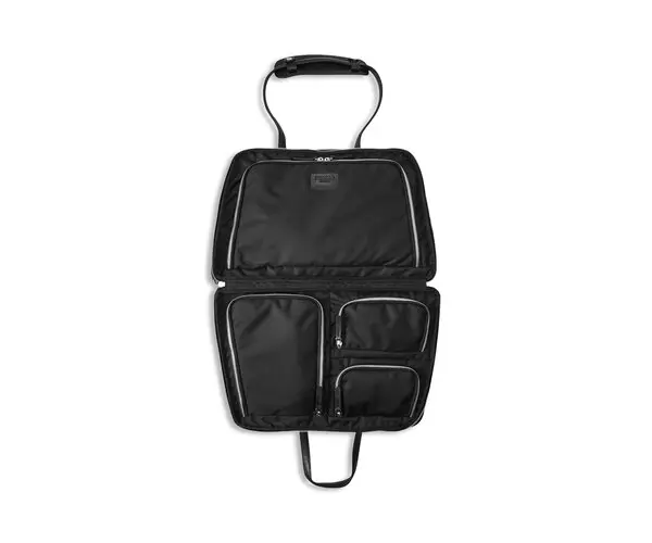 BY BANOO Core Collection 24 Hour Leather Suitcase - Black Silver