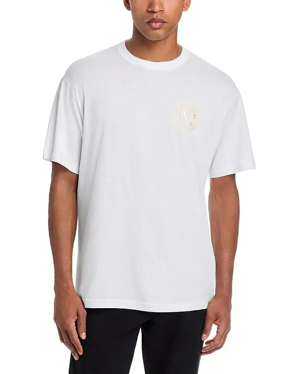 Versace Cotton Jersey Tee - White/gold