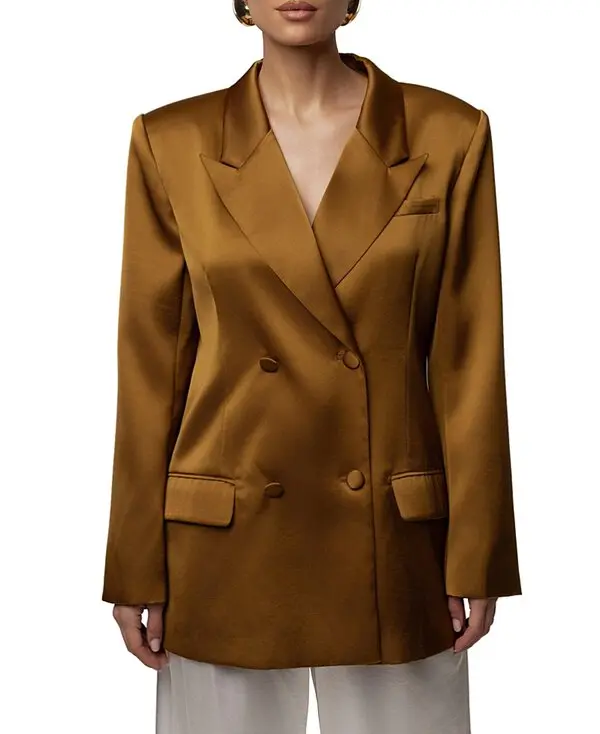 JLUXLABEL Oversized Satin Blazer