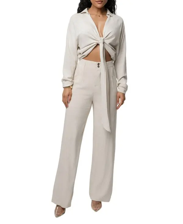 JLUXLABEL Thea Linen Trousers