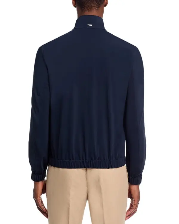 Herno Zip Jersey Jacket - Blue/ Navy