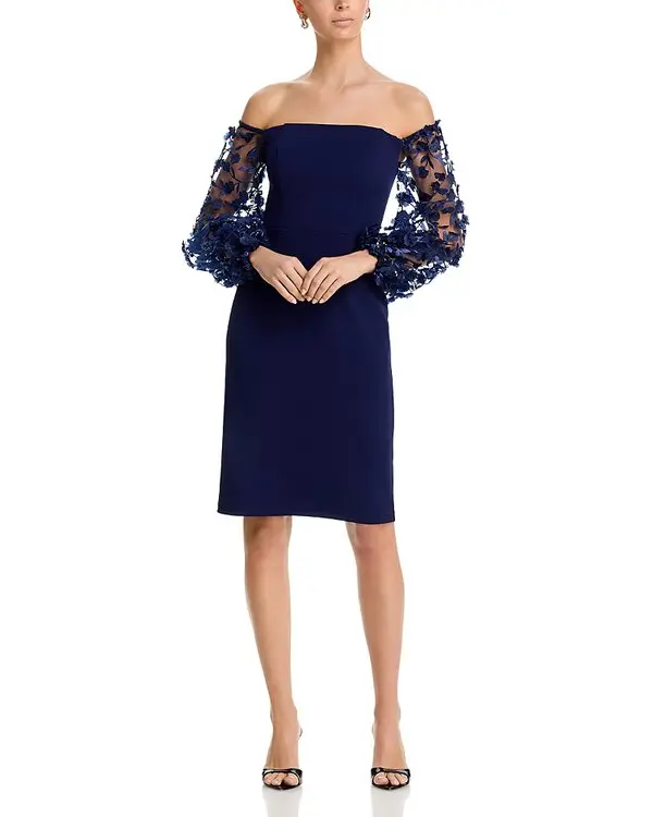 Eliza J Off-the-shoulder Balloon Sleeve Dress