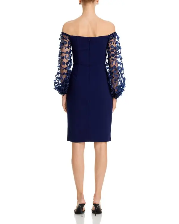 eliza j navy blue lace dress Eliza J Lace Cocktail Dress