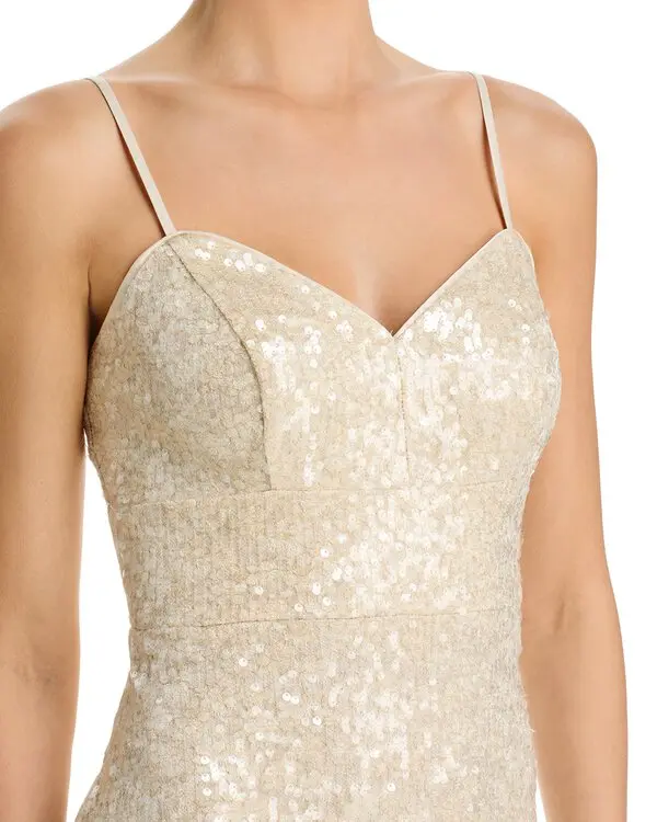 Eliza J Sequin Sweetheart Midi Dress