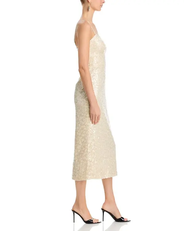 Eliza J Sequin Sweetheart Midi Dress