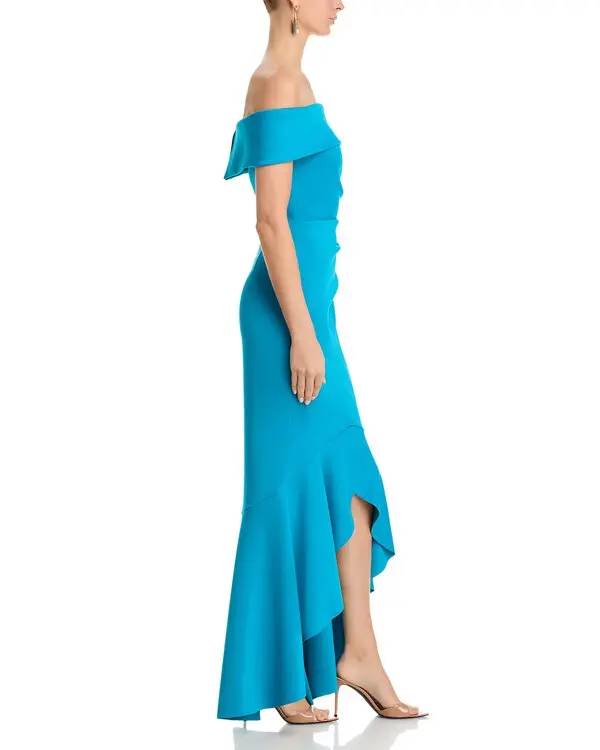 Eliza J Off-the-shoulder Hi-lo Dress