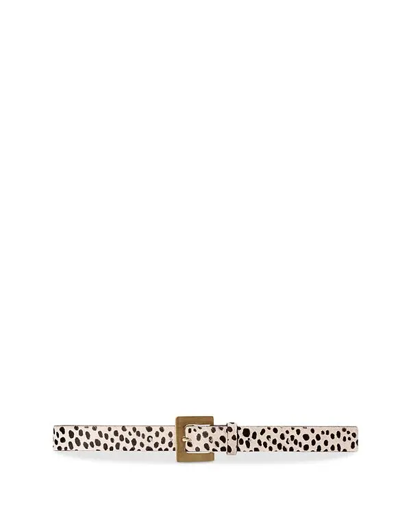 BLACK SUEDE STUDIO Dotted Calf Hair Belt - Dottec Cheetah