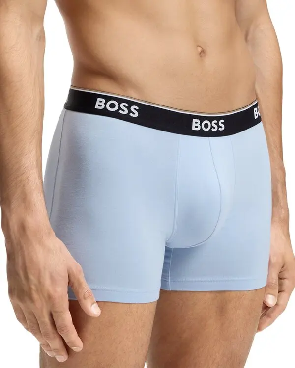 BOSS Power Boxer Briefs, Pack Of 3 - Open Blue