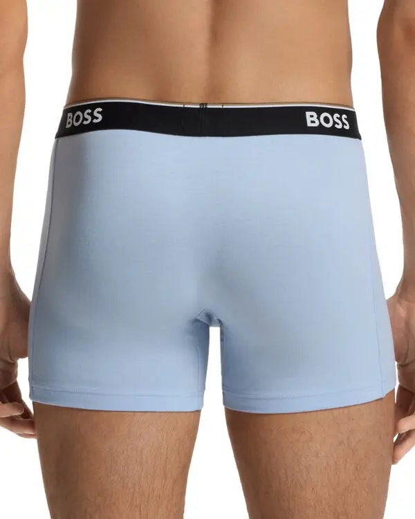 BOSS Power Boxer Briefs, Pack Of 3 - Open Blue