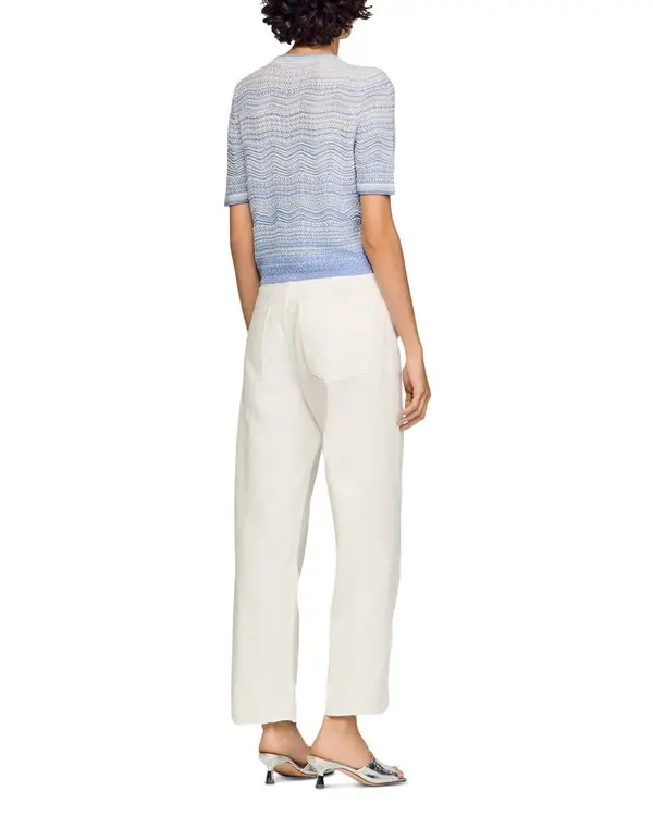 Sandro Davine Decorative Knit Cardigan