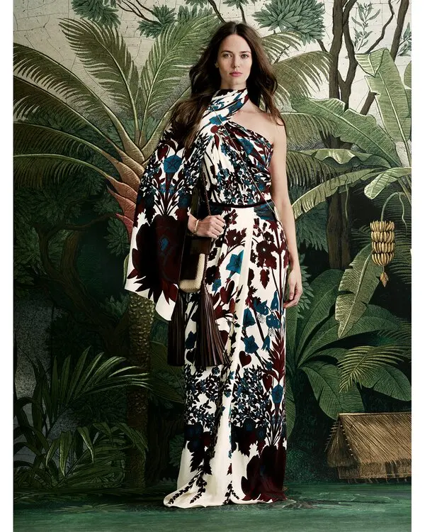 Johanna Ortiz Royal Garden Maxi Crepe Dress