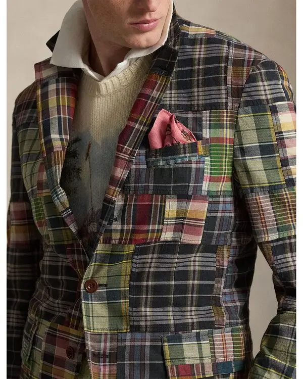 Polo Ralph Lauren Tailored Fit Patchwork Blazer