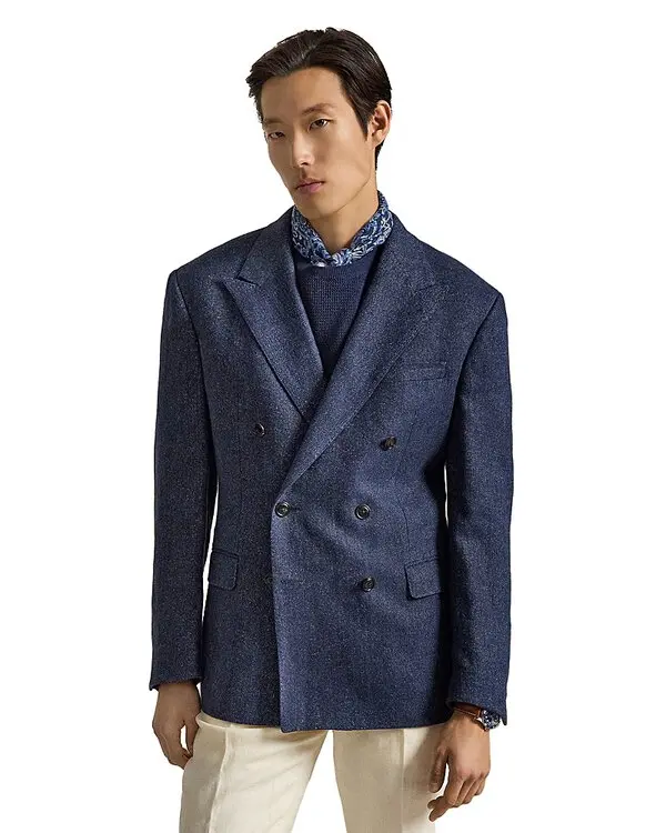 Polo Ralph Lauren Tailored Fit Linen Suit Jacket - Navy