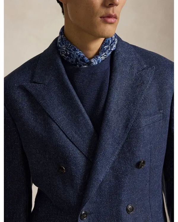 Polo Ralph Lauren Tailored Fit Linen Suit Jacket - Navy