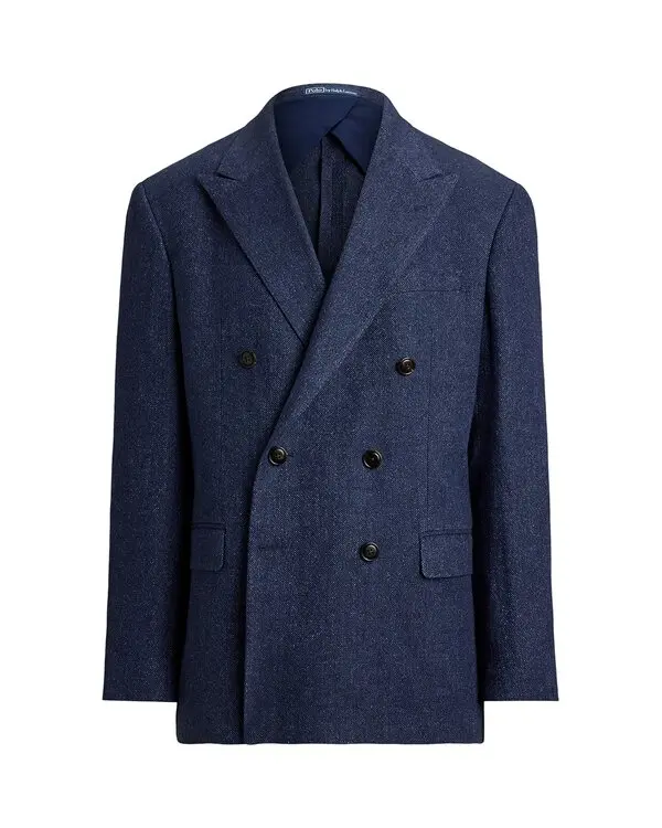 Polo Ralph Lauren Tailored Fit Linen Suit Jacket - Navy
