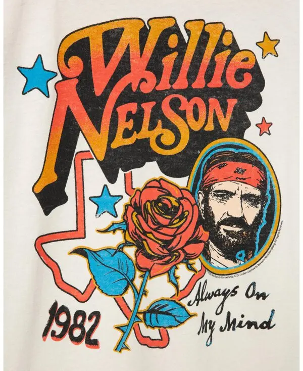 Junk Food Clothing Willie Nelson Vintage T-shirt - Birch