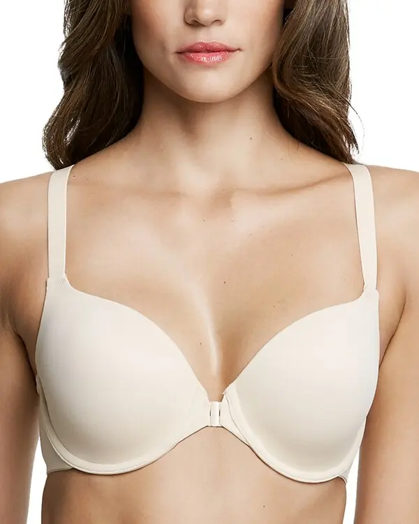 DOMINIQUE INTIMATES Talia Front Closure Racerback Bra - Latte