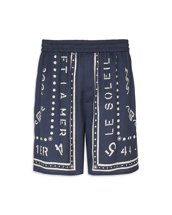 Balmain Club 45 Printed Pyjama Shorts - Navy/multi