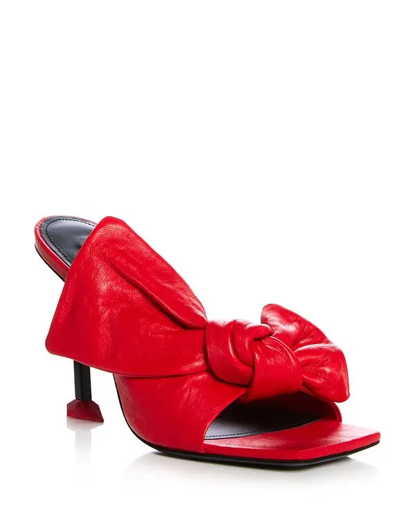 Givenchy Boudoir Bow Mule Sandals - Vermillon