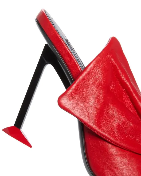 Givenchy Boudoir Bow Mule Sandals - Vermillon