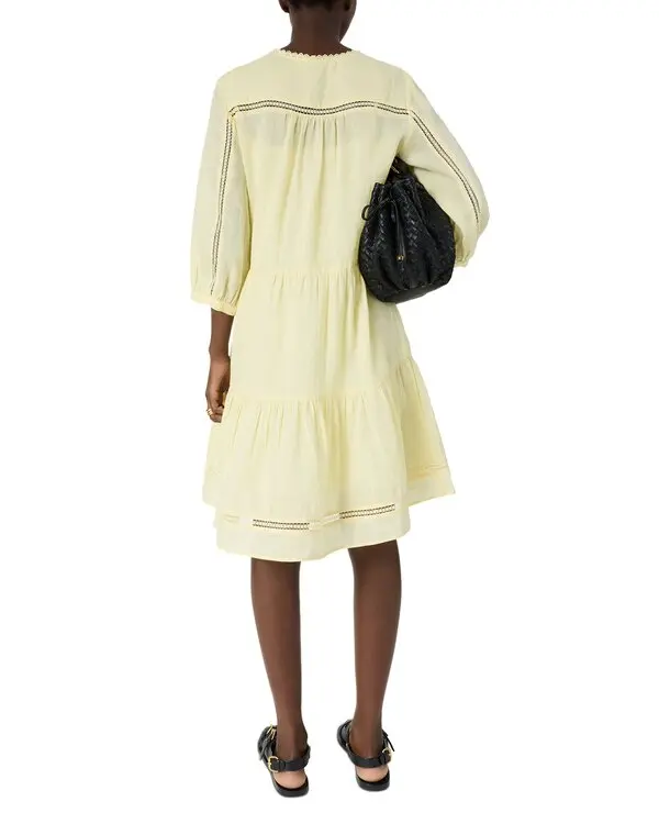 Gerard Darel Riane Tiered Dress - Yellow