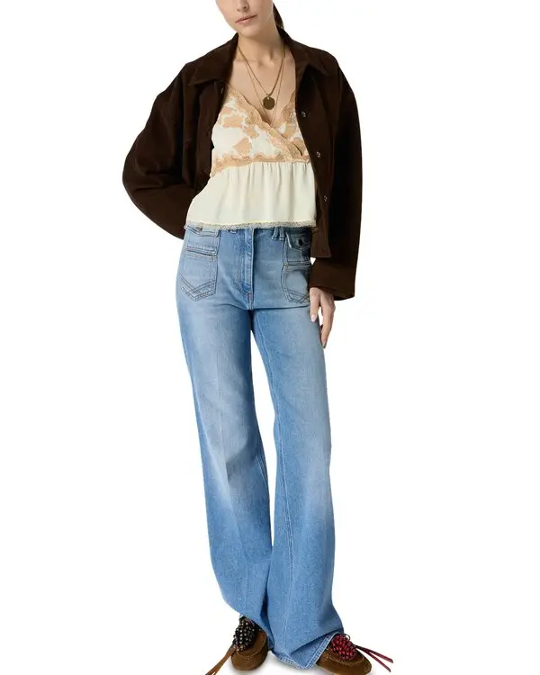 Gerard Darel Celisa Peplum Hem Top