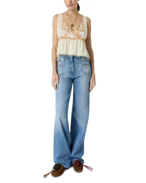 Gerard Darel Celisa Peplum Hem Top