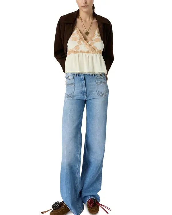 Gerard Darel Celisa Peplum Hem Top