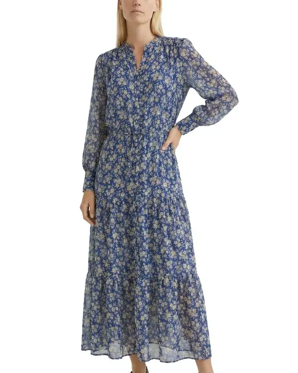 Gerard Darel Ruvia Printed Long Sleeve Shirtdress