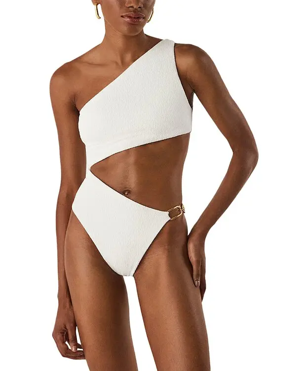 VIX PAULA HERMANNY Firenze Jo Maryl One-piece Swimsuit - White