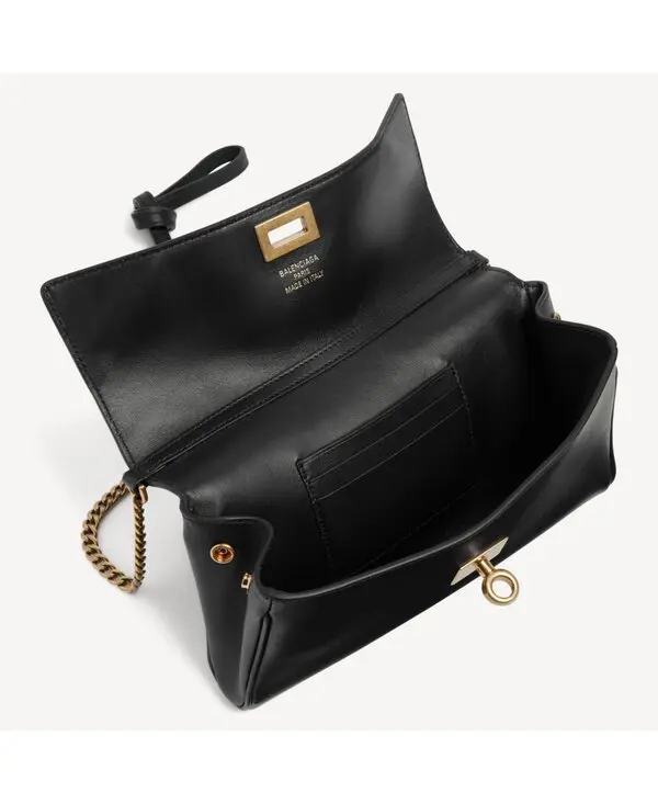 Balenciaga Rodeo Wallet On Chain - Black