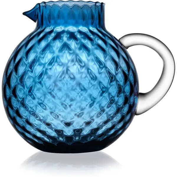 IVV Industria Vetraria Valdarnese Glu Ball Pitcher - Blue