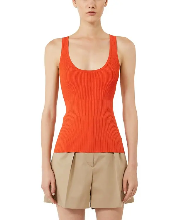 Max Mara Mxmghiro Knit Tank - Coral