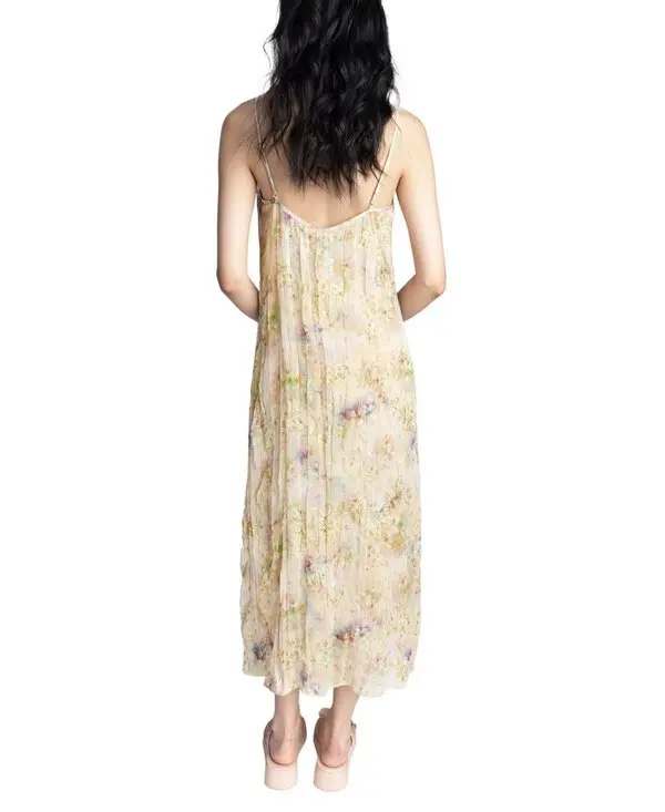 Anna Sui Oasis Blooms Slip Dress - Corn Multi