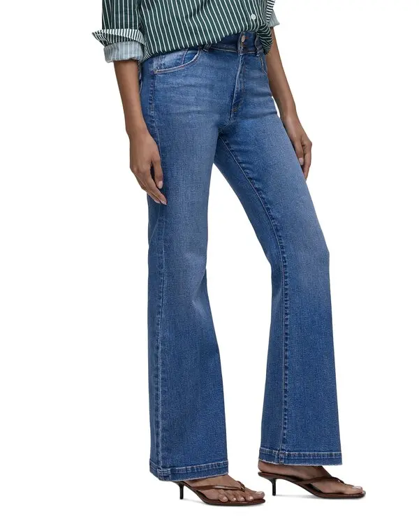 Hudson Jeans Dana High-rise Flared Jeans - Tranquil